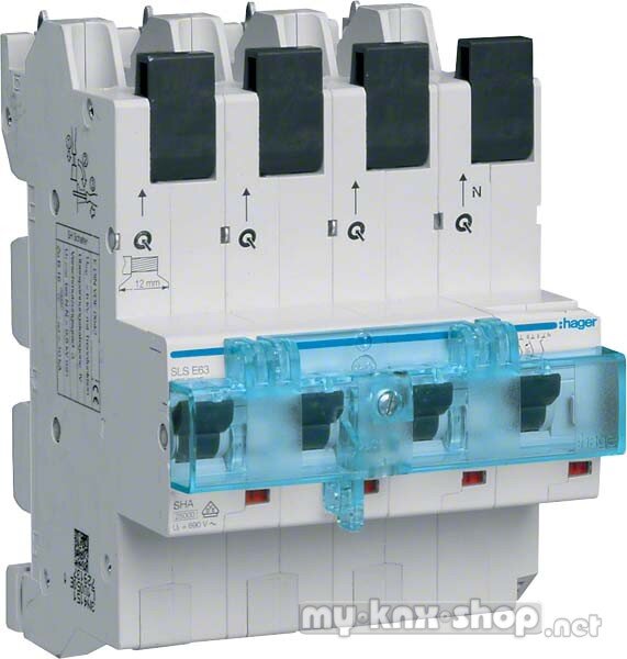 Hager SLS-Schalter 3P+N E-63A,f.Sammels HTS663E, 344,99