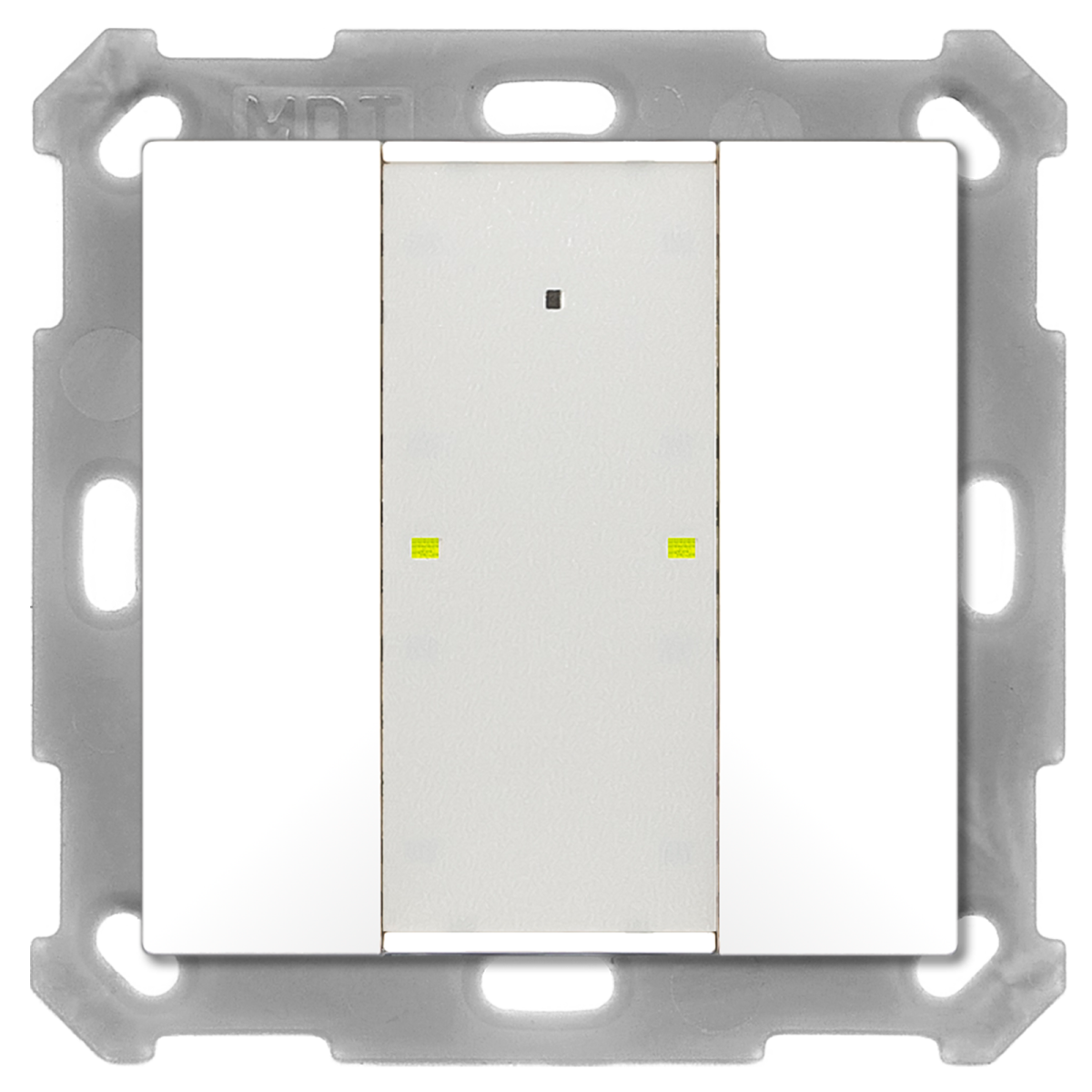 MDT BE-TA55T2.02 KNX Taster Plus TS 55 2-fach, Reinweiß matt, 77,37