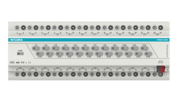 Interra Combo KNX Actuator - 24 Channel 16A (Lighting, Shutter, Blind ...