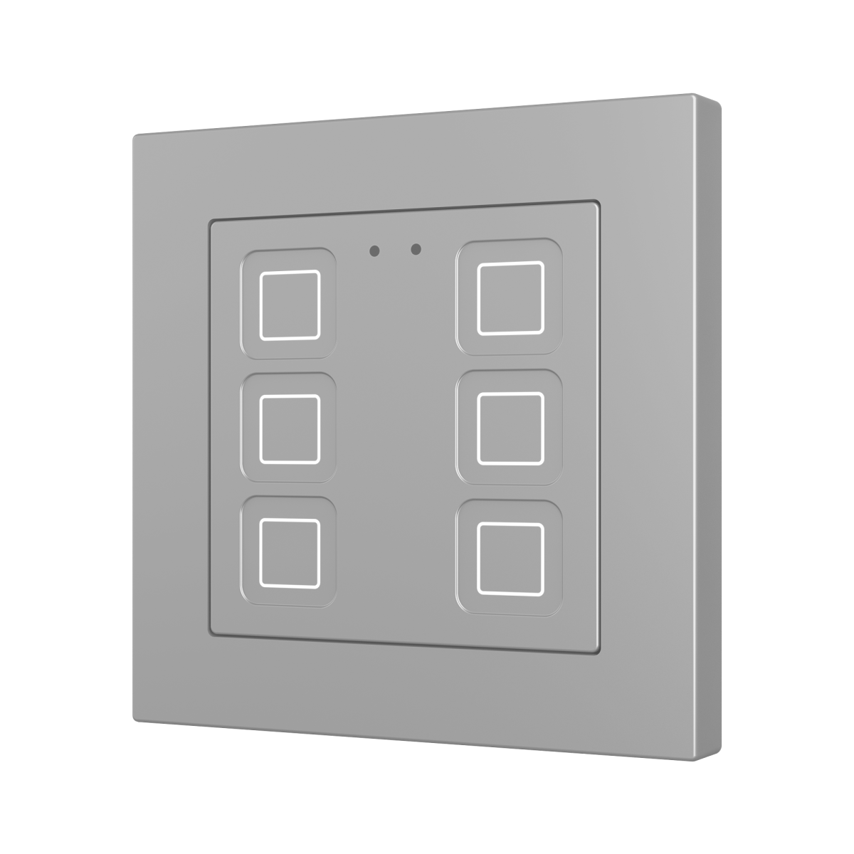 Zennio Tecla RGB 55 X6 Kapazitiver Taster 55x55 - 6 Tasten - Silber ...