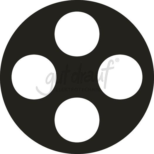 Blindstopfen BSA 8 mm für Mehrfachkabelverschraubung, 1,24